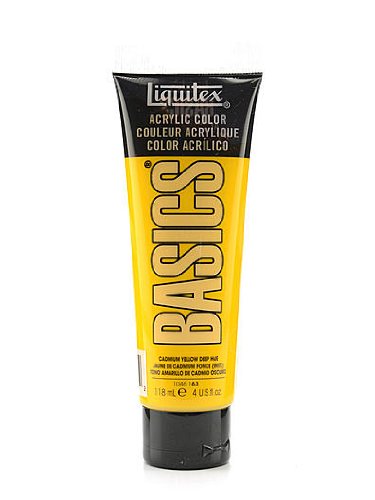 Liquitex Basics Acrylics Colors cadmium yellow deep hue 4 oz. tube [PACK OF 3 ]