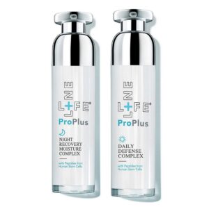 lifeline skincare 2 piece bundle - includes anti-aging proplus night recovery moisture complex serum 50ml, and anti-aging proplus daily defense complex serum 50ml (2 piece bundle)