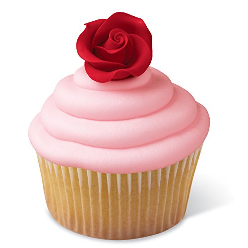 Wilton Rose Shaped Icing Decorations, 8-Count