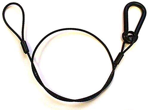 18" Black Safety Cable Lighting Accessory, 25 Bundle