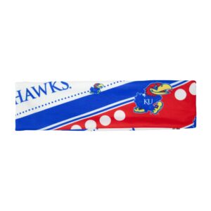 littlearth unisex-adult ncaa kansas jayhawks stretch headband, team color, one size, (100413-uks)