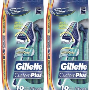 Gillette Mens Sensor 2 Plus Disposable 10 Count (2 Pack)