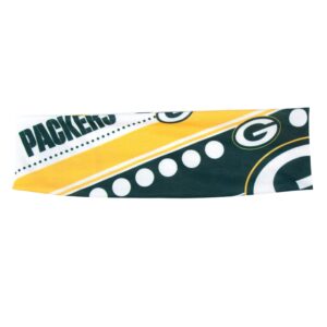 littlearth unisex-adult nfl green bay packers stretch headband, team color, one size