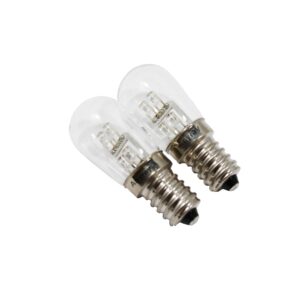 anyray (2-pack led night light bulb, 0.36 watt (4w 5w 6w 7w replacement) e12 candelabra base, 120v warm white color