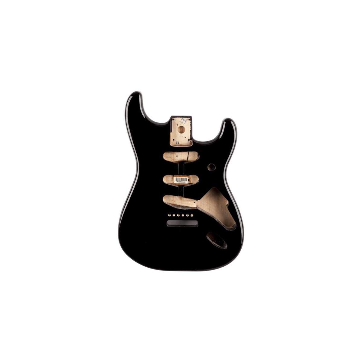 Fender Alder Stratocaster Body - Vintage Bridge Routing - Black