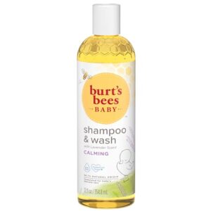 burt's bees baby calming shampoo and wash with lavender, tear-free, 12 fluid ounces