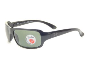 new ray ban rb4075 601/58 glossy black/g-15 xlt polarized 61mm sunglasses