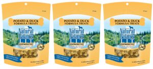 natural balance limited ingredient dog treats potato & duck formula, 14 oz, 3 pack