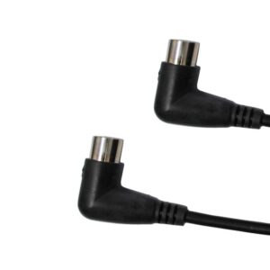 audio2000's 5ft. right angle 5pin din midi cable with double shielded - adc2051