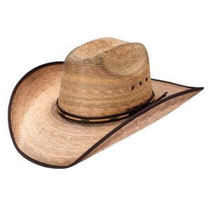 resistol amarillo sky palm 4-1/8" brim straw cowboy hat palm l