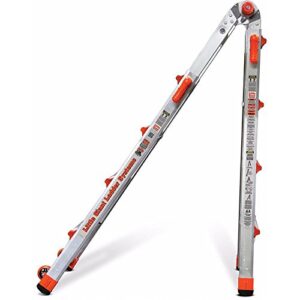 little giant ladder systems, velocity with wheels, m22, 22 ft, multi-position ladder, aluminum, type 1a, 300 lbs weight rating, (15422-001)