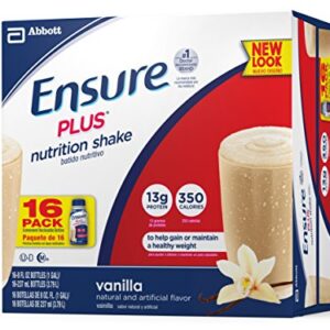 Ensure Plus Nutrition Shake, Vanilla, 8 ounces, 16 count