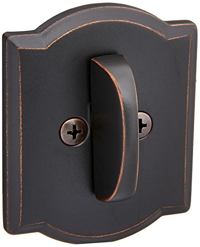 Schlage Lock Company B60CAM716 Single Cylinder Grade 1 Deadbolt with Decorative Camelot Rose, Aged Bronze