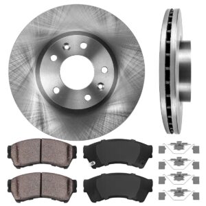 callahan front brake kit for ford fusion lincoln mkz zephyr mazda 6 mercury milan disc brake rotors ceramic brakes pads replacement brake kit