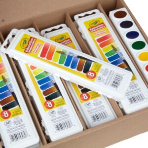 Crayola Watercolors Classpack, Bulk Paint Set For Kids, 24 Trays & 12 Refills, School Supplies