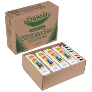 Crayola Watercolors Classpack, Bulk Paint Set For Kids, 24 Trays & 12 Refills, School Supplies