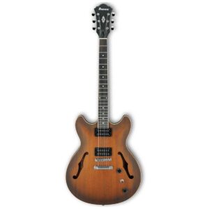 ibanez as53tf electric guitar, trans finish brown