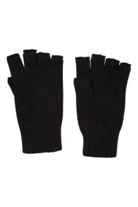 mountain warehouse fingerless knitted gloves - light ski gloves black