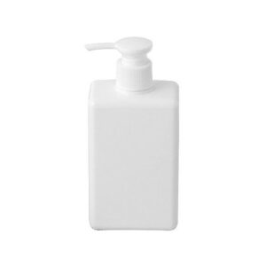 moma muji pet rectangular pump bottle - 400ml - white