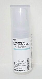 moma muji pet cylinder spray bottle 30ml