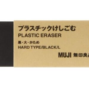 JAPAN MUJI Eraser Black Collection Large Size