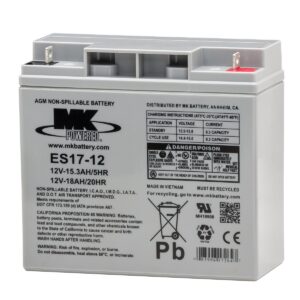 MK Battery ES17-12 Maintenance-Free Rechargeable Sealed Lead-Acid Battery