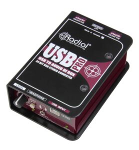 radial usb-pro stereo di for laptops