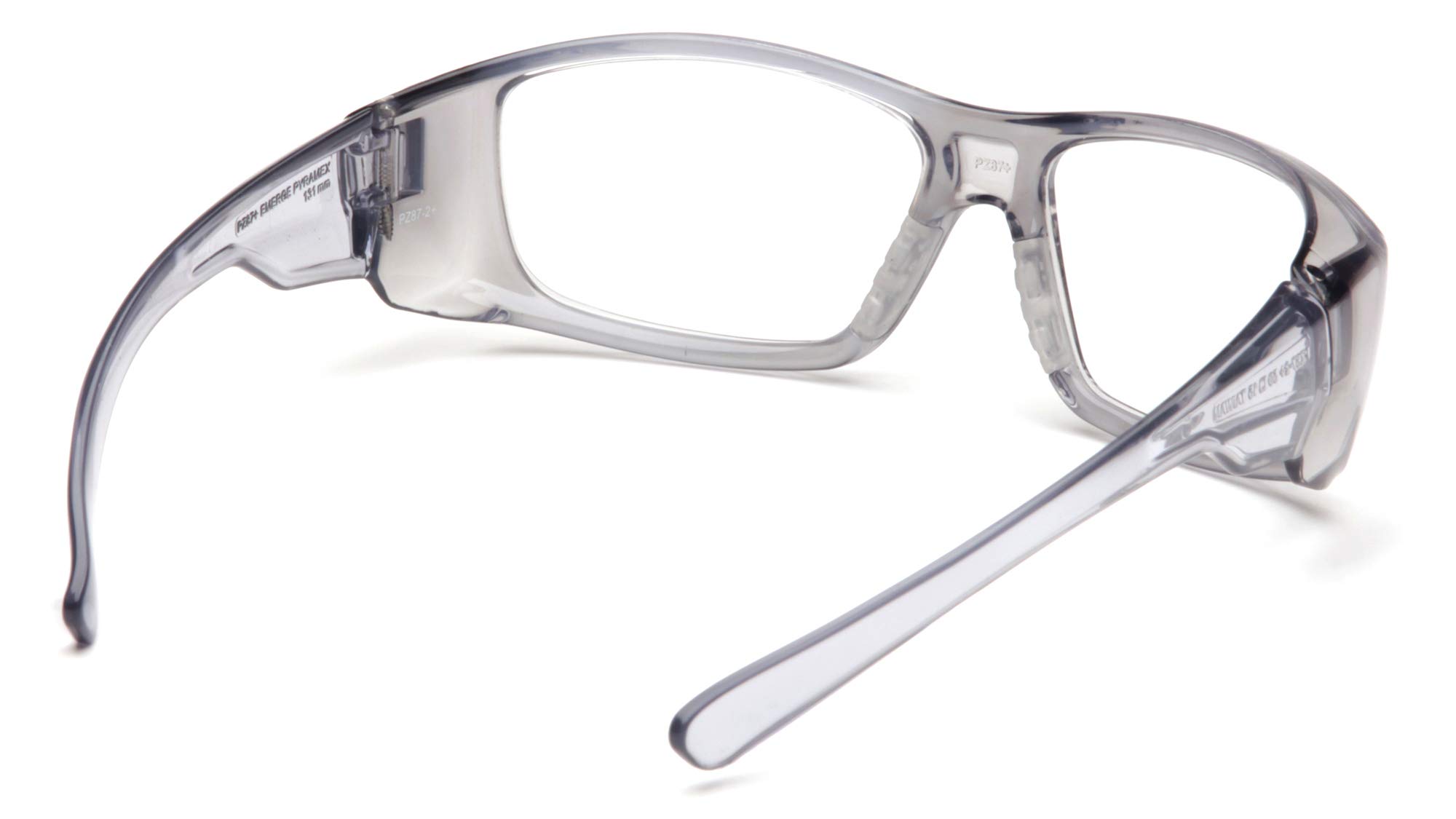 PYRAMEX SG7910D15 Pyramex Emerge Clear Safety Reader Glasses, Scratch-Resistant,Gray Frame