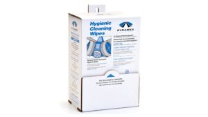 pyramex hcw100xl individually packaged hygienic wipes, white xlarge