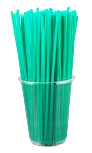 collins straws - green (box of 500)