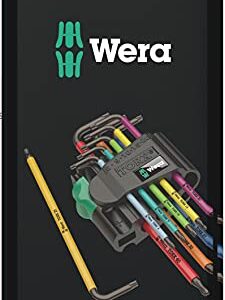 Wera Tools 05073599001 967 SPKL/9 TX BO SB L-Key Set Tamper-Proof TORX Screws, One Size, Multi