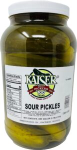 kaiser sour pickles - gallon jar