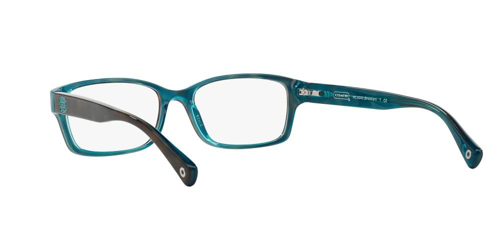 Coach HC6040 Brooklyn Prescription Eyewear Frames, Dark Tortoise/Demo Lens, 50 mm