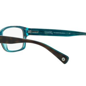 Coach HC6040 Brooklyn Prescription Eyewear Frames, Dark Tortoise/Demo Lens, 50 mm