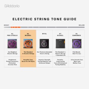 D'Addario Guitar Strings - XL Nickel Electric Guitar Strings - EXL156 - Perfect Intonation, Consistent Feel, Reliable Durability - For 6 String Guitars - 24-84 Fender Bass VI