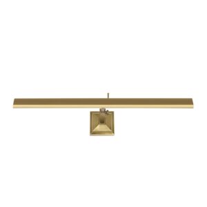 wac lighting hemmingway 24in led adjustable picture light 2700k in burnished brass