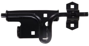 the hillman group 851225 slide action gate latch, black finish