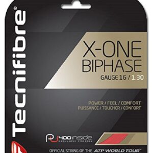 Tecnifibre X-One Biphase (16-1.30mm) String Set (Red)