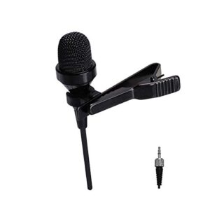 j k pro condenser lavalier lapel microphone mic-j 017 compatible with sennheiser wireless transmitter - noise cancelling mic