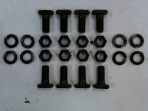 t-bolts w/nuts & washers - 1/2" size - fits ford 9" rearend - set of 8