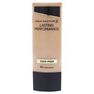 max factor performance long lasting foundation, no. 111 deep beige,1.1 ounce (pack of 1)