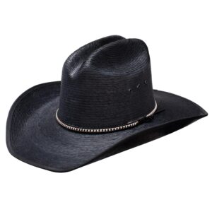 ja men's asphalt straw cowboy hat black x-large