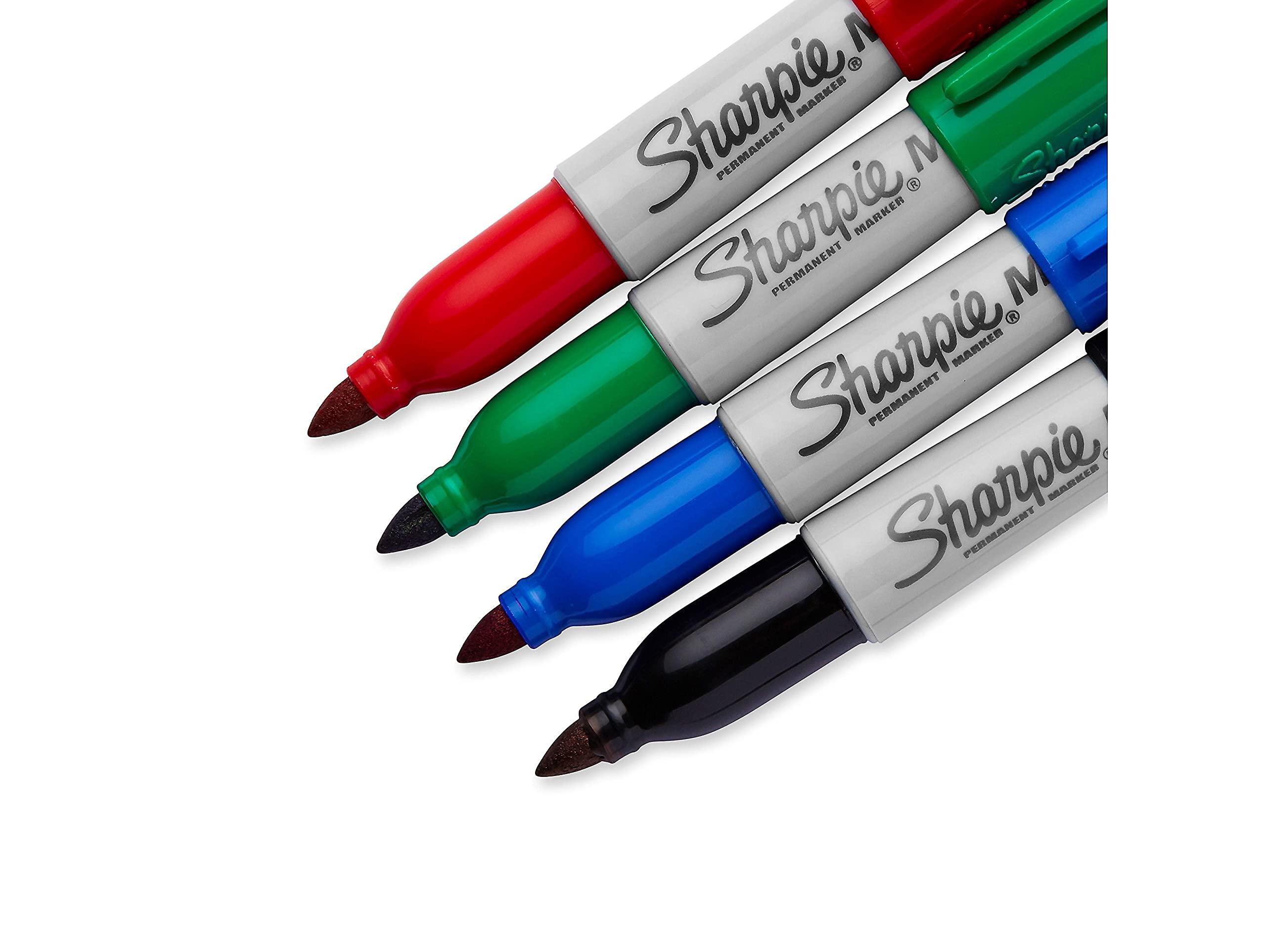 Sharpie 35113PP Mini Sharpie Marker,Permanent,Fine Point,4/ST,BK/RD/BE/GN