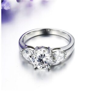 Global Jewelry Amazing Titanium Lady's Wedding Band Ring Anniversary/Engagement/Promise Ring Best Gift! (7)