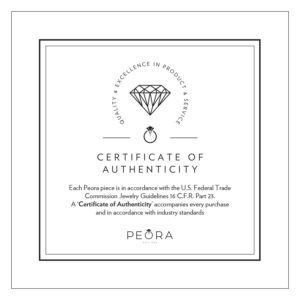 PEORA Solid 14K White Gold Aquamarine and Diamonds Pendant for Women, Genuine Gemstone Birthstone Dainty Solitaire, Oval Shape, 7x5mm