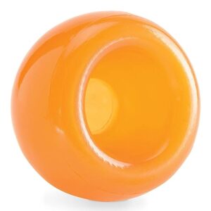 outward hound snoop interactive treat dispensing dog toy, large, orange