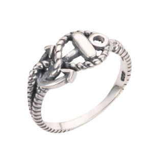 closeoutwarehouse sterling silver anchor of hope ring size 9