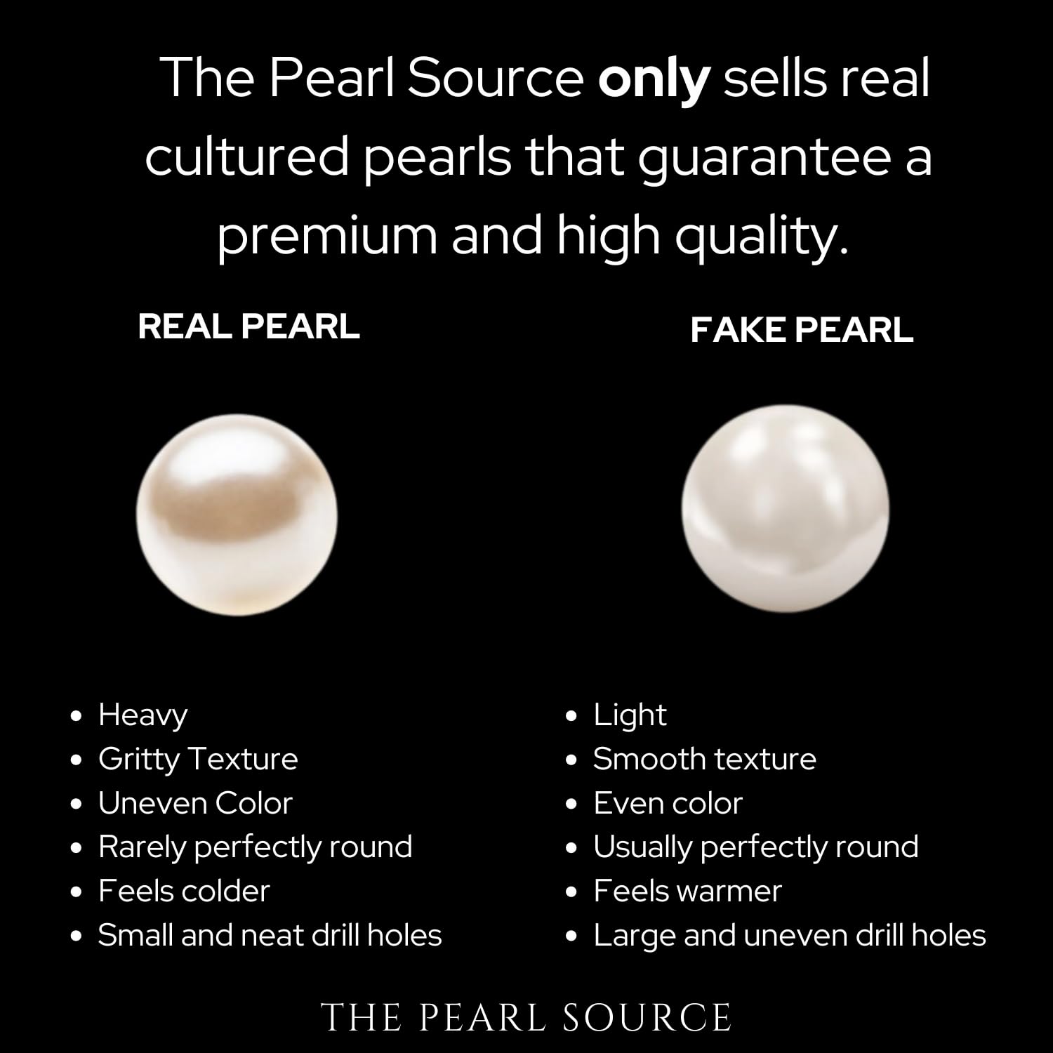 The Pearl Source 14K Gold 6.5-7.0mm AAAA Quality White Freshwater Cultured Pearl Necklace for Women in 17" Princess Length