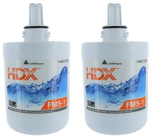 hdx fms-1 replacement water filter / purifier for samsung refrigerators (2 pack)