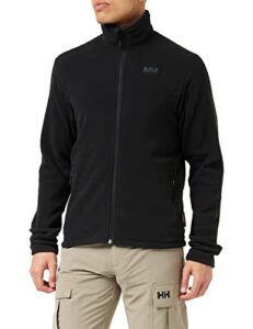 helly hansen men's daybreaker fleece jacket, 990 black, x-large